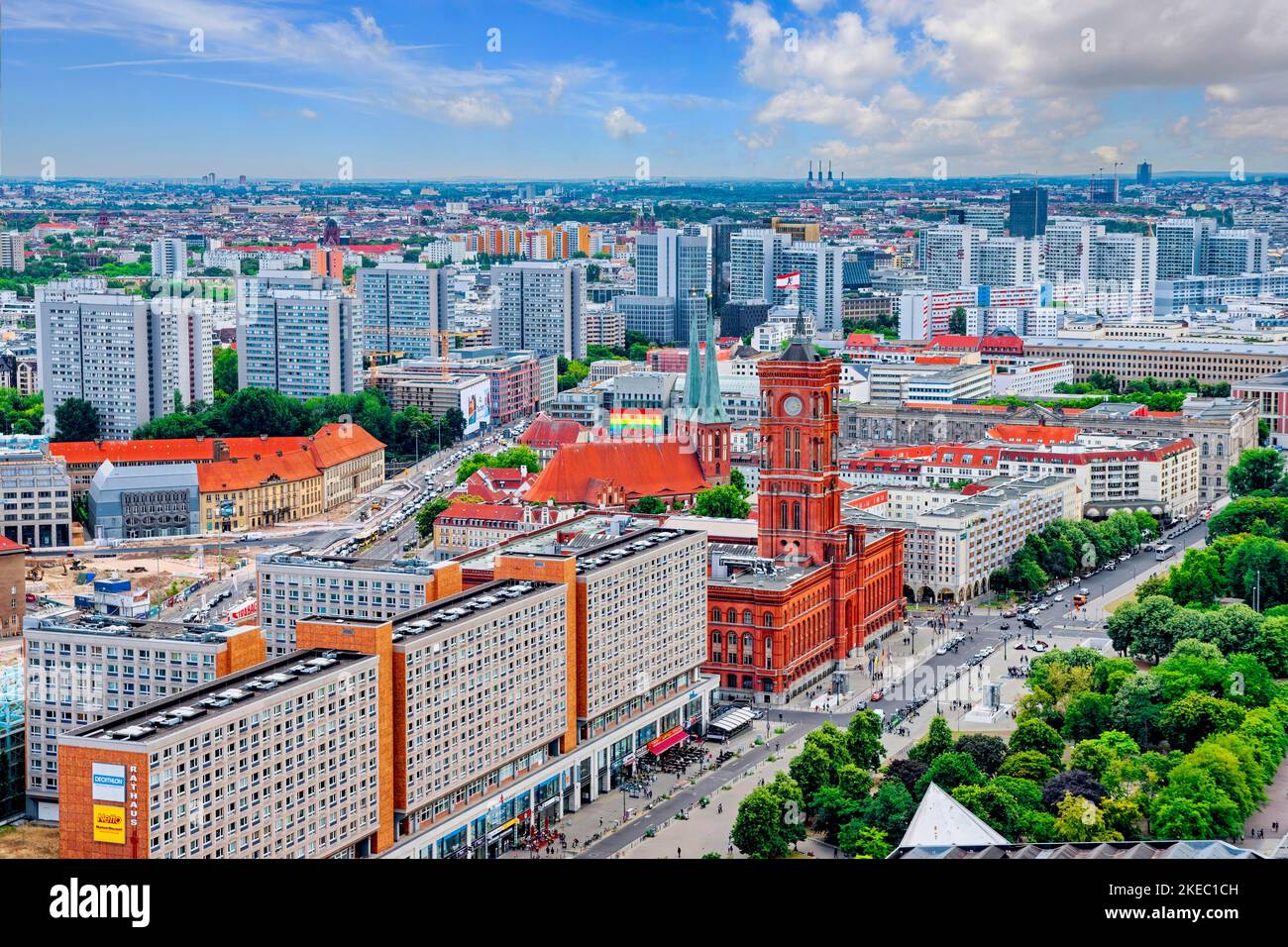 Above the rooftops of Berlin Stock Photo - Alamy