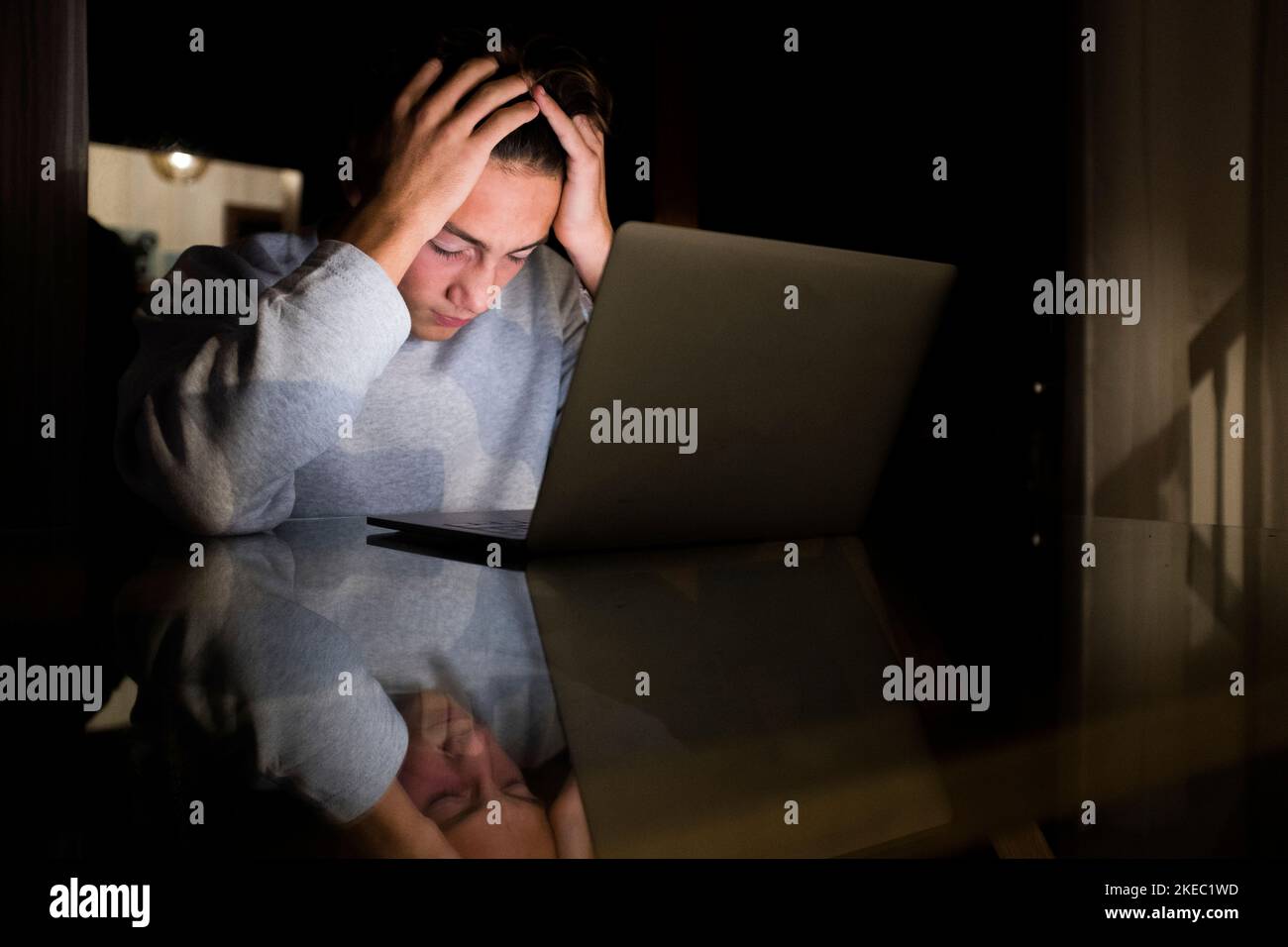 Late night study hi-res stock photography and images - Alamy