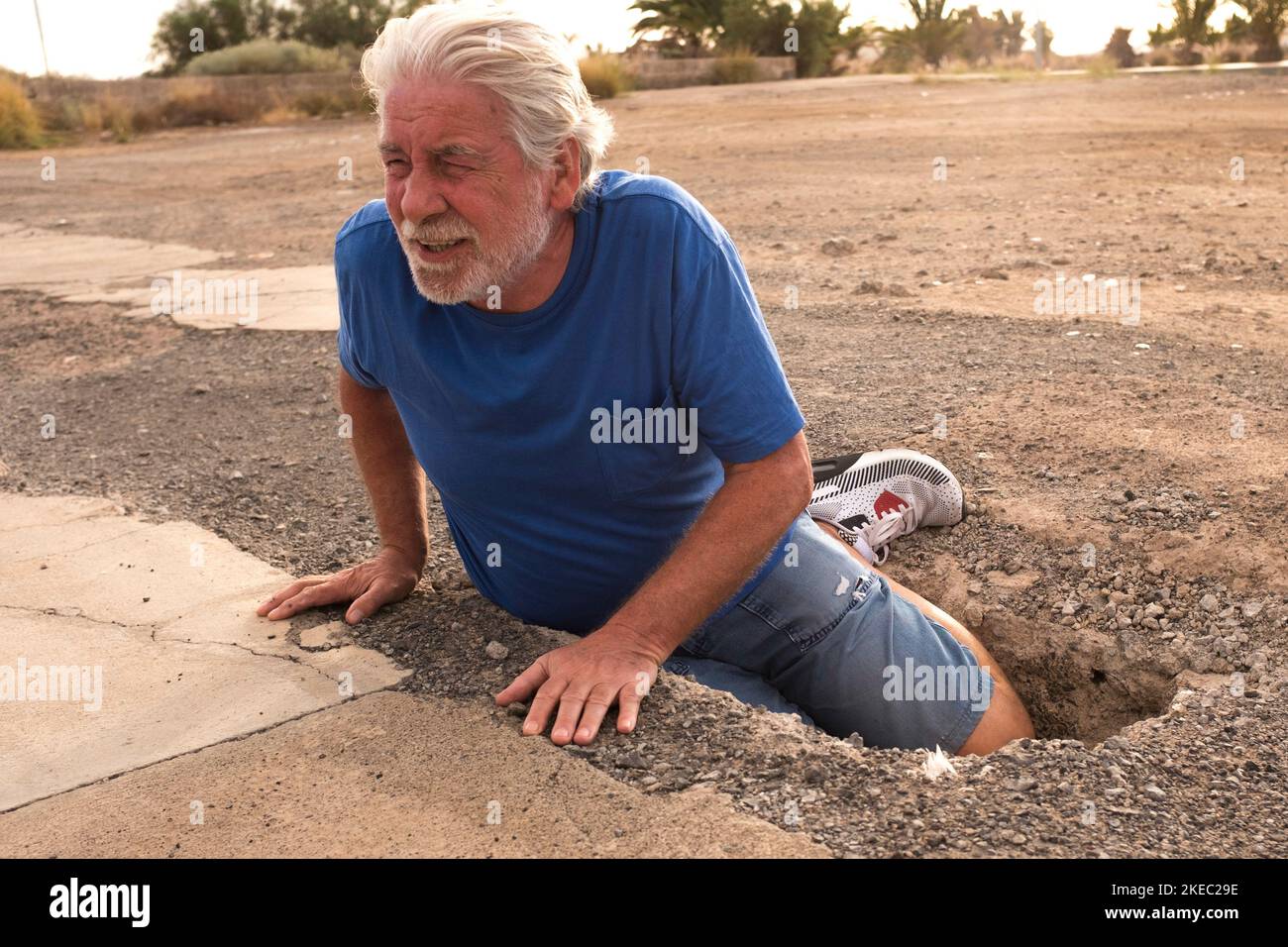 Man fallen in hole hi-res stock photography and images - Alamy