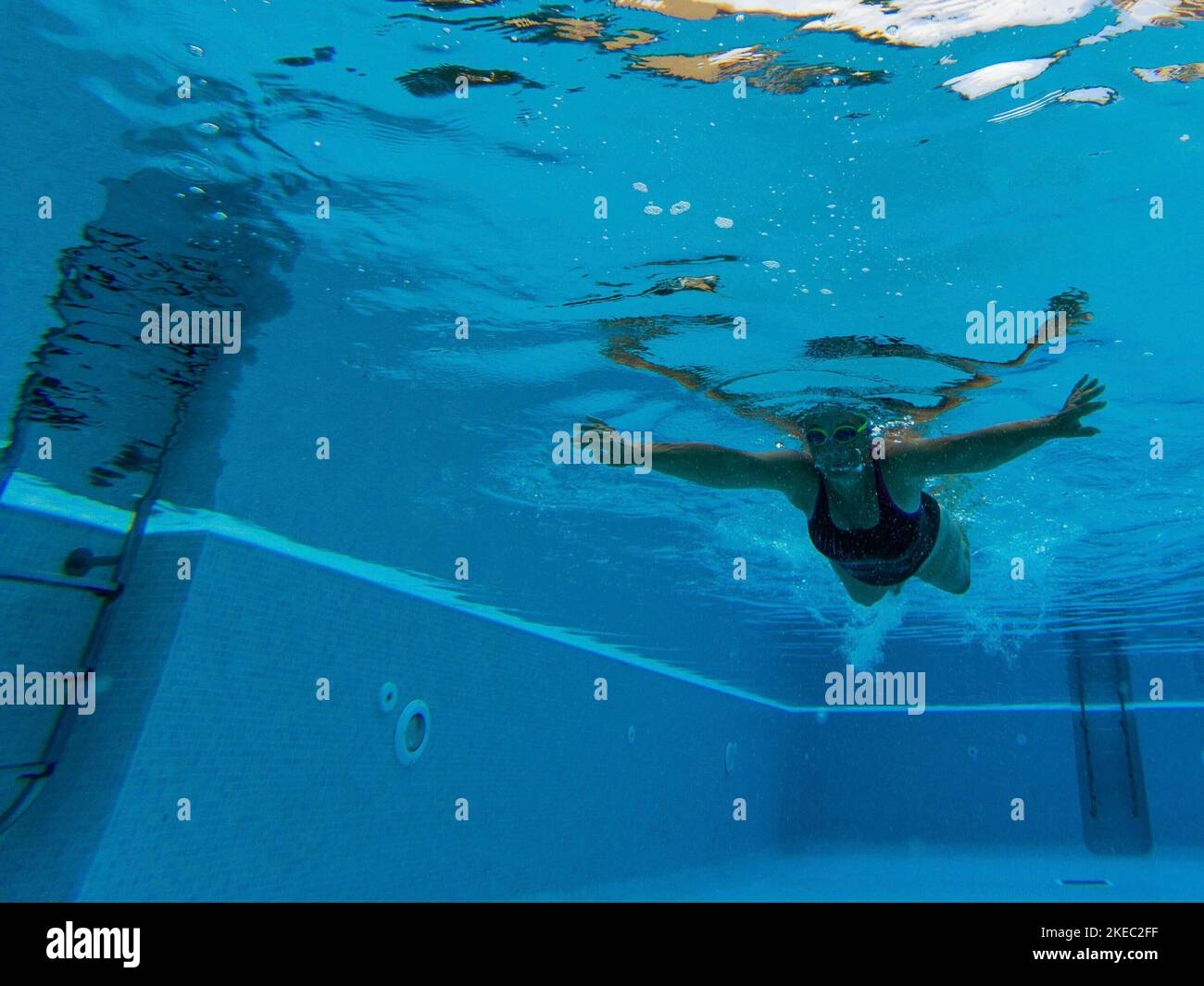 Mature swimming hi-res stock photography and images - Alamy