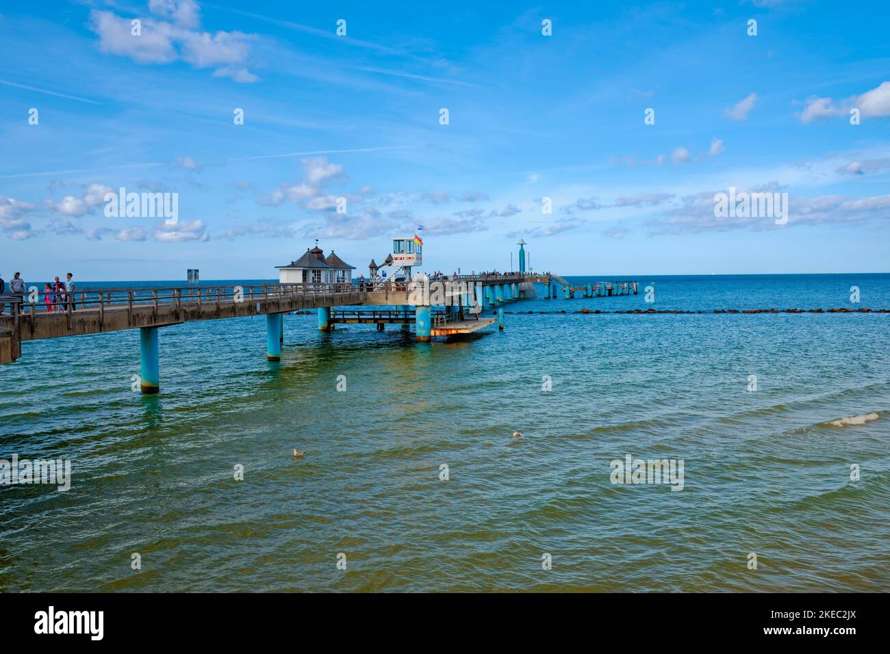The Sellin pier, Baltic resort Sellin, Rügen, Mecklenburg-Vorpommern ...