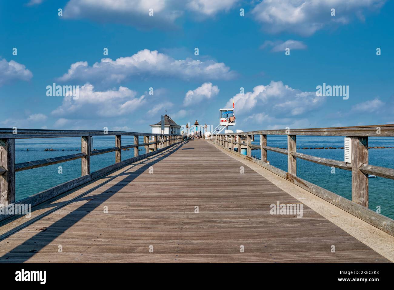 The Sellin pier, Baltic resort Sellin, Rügen, Mecklenburg-Vorpommern ...