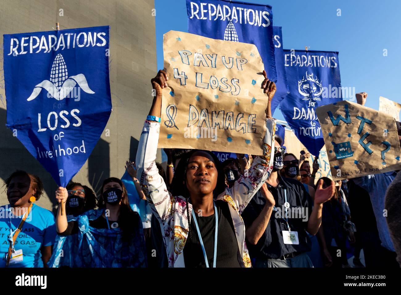 Activists protest demanding Loss and Damage reparations on the fifth ...
