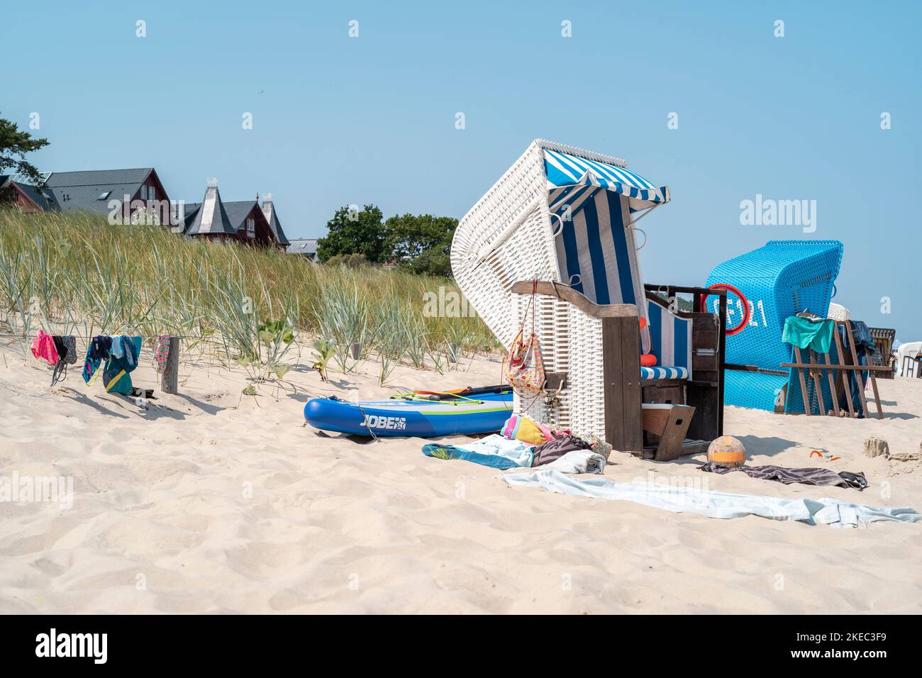 Baltic Sea beach Usedom Island in the daytime in summer Stock Photo - Alamy