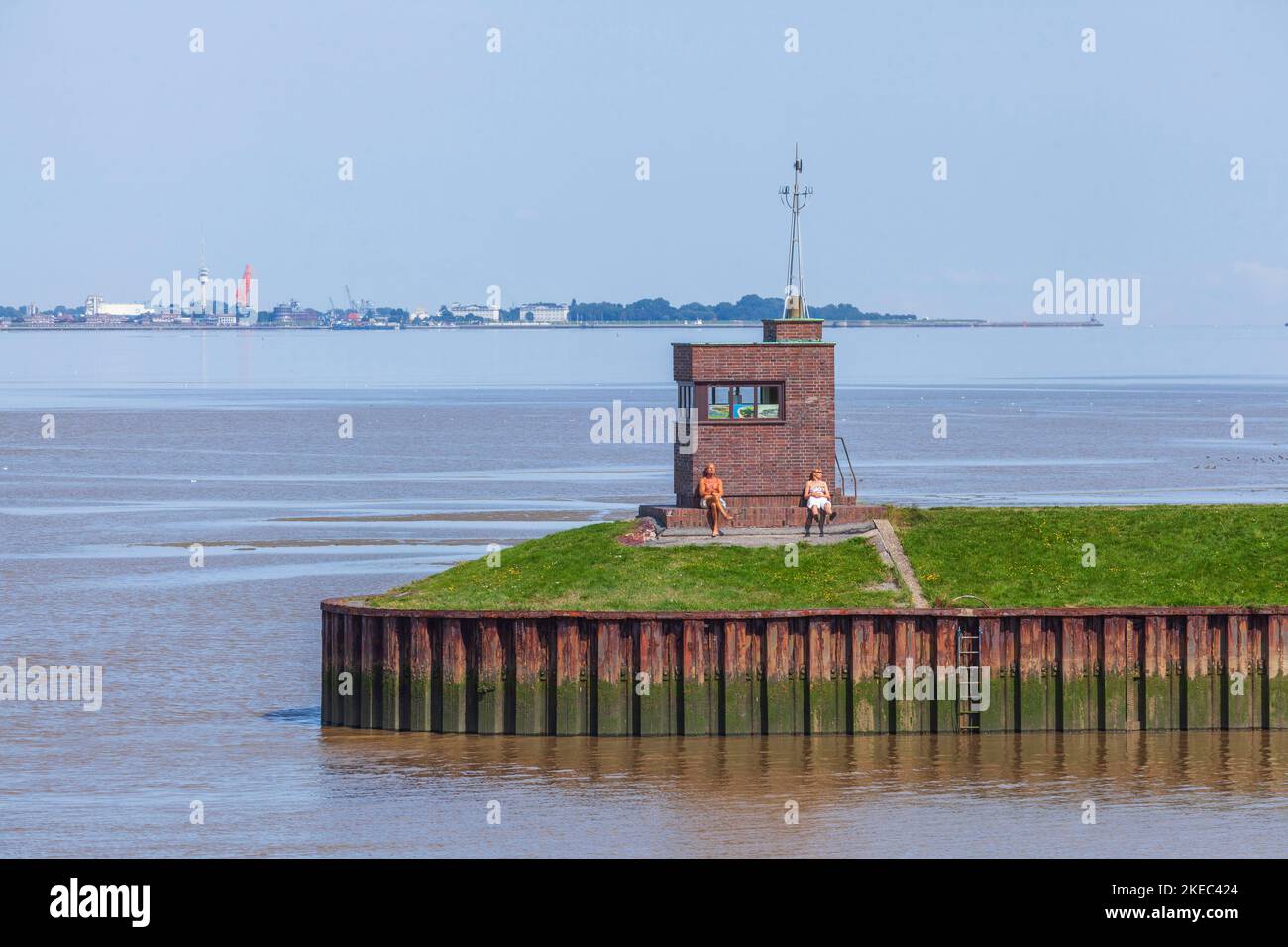 Sielhafen, North Sea resort Dangast, Varel-Dangast, Lower Saxony ...