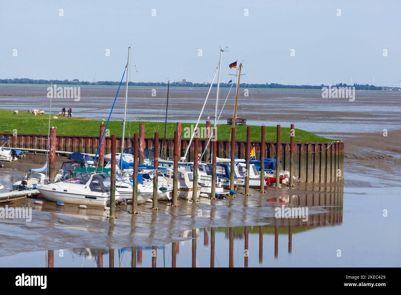 Sielhafen, North Sea resort Dangast, Varel-Dangast, Lower Saxony ...