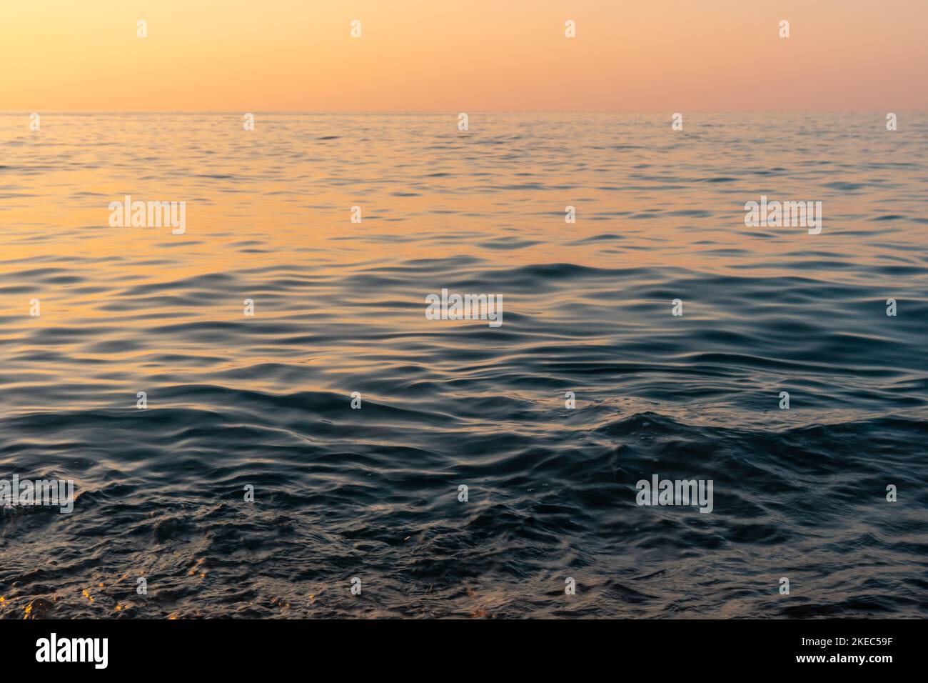 Purple sunset over the Black Sea, Batumi beach. Georgia Stock Photo - Alamy