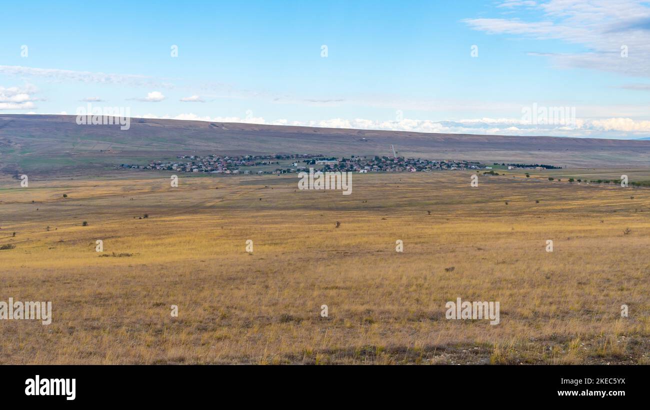 Beautiful view of Udabno village in Gareja desert. Georgia Stock Photo ...