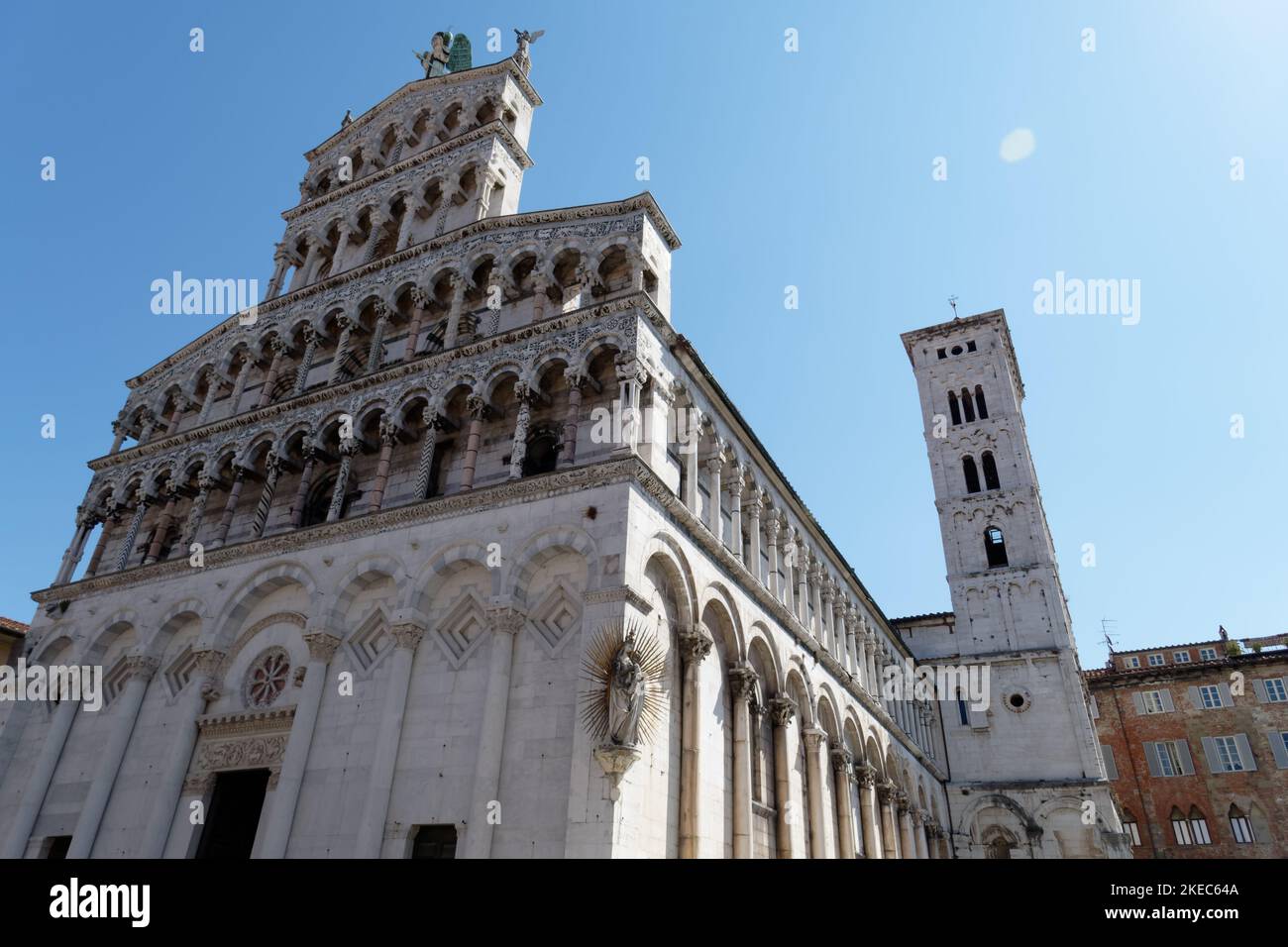 Roman Catholic basilica church of San Michele in Foro . Lucca, Italy ...