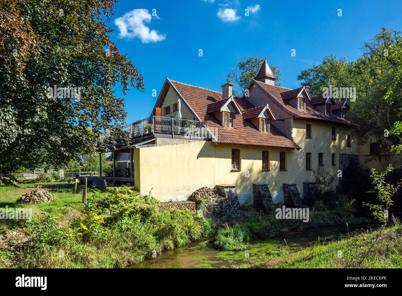 Germany, Velen, Bocholter Aa, nature park Hohe Mark Westmuensterland ...