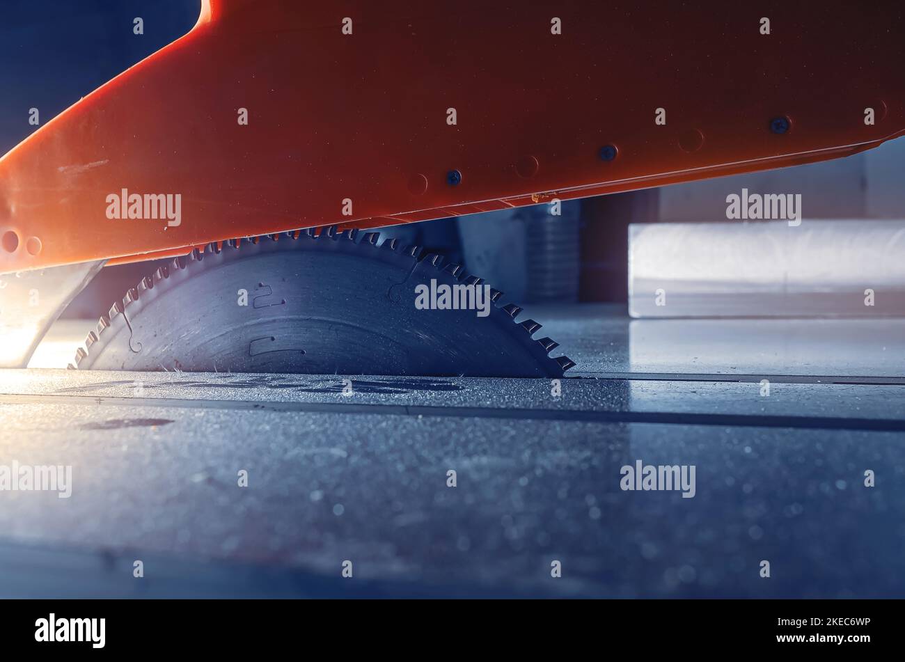 close up for circular saw in carpenter's shop Stock Photo - Alamy