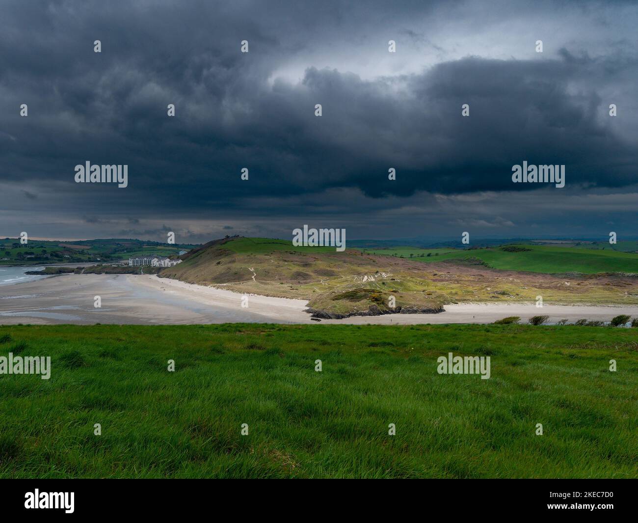 Picturesque hills in the south of Ireland, a view of the Clonakilty ...