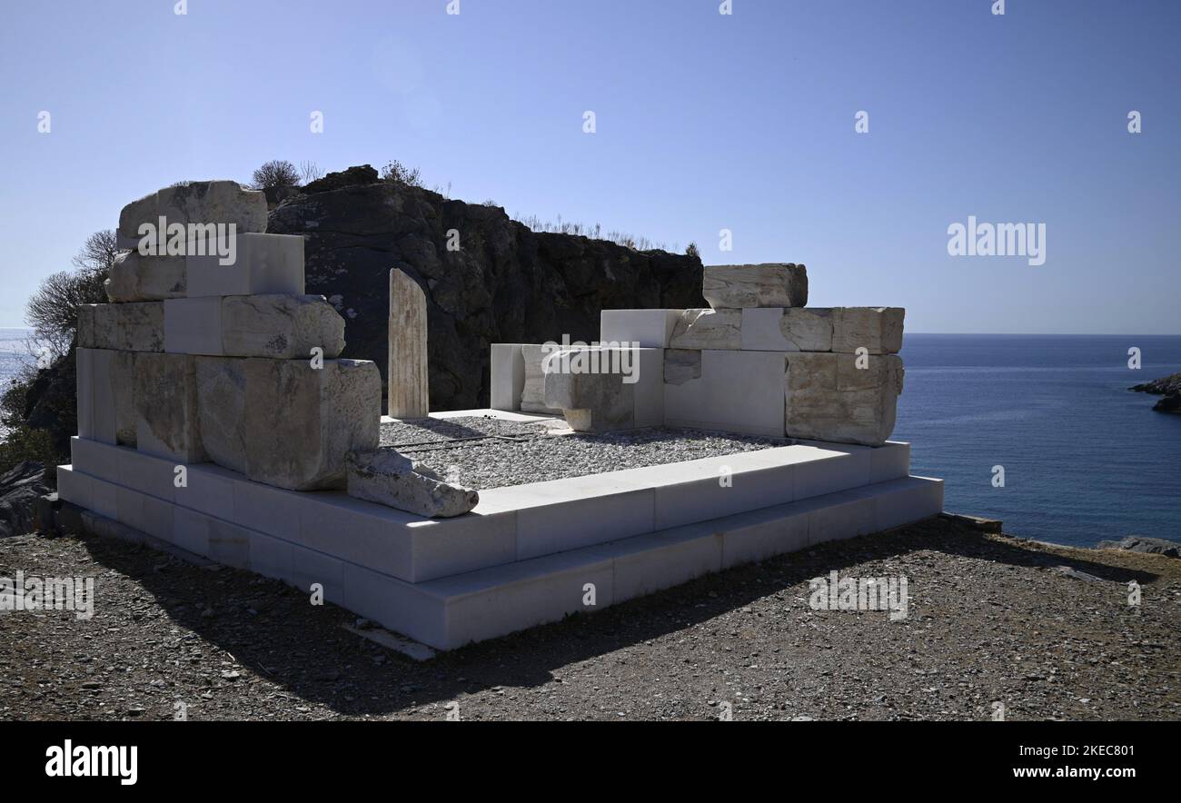 Scenic view of the 5th century Propylon a marble monument at the ...