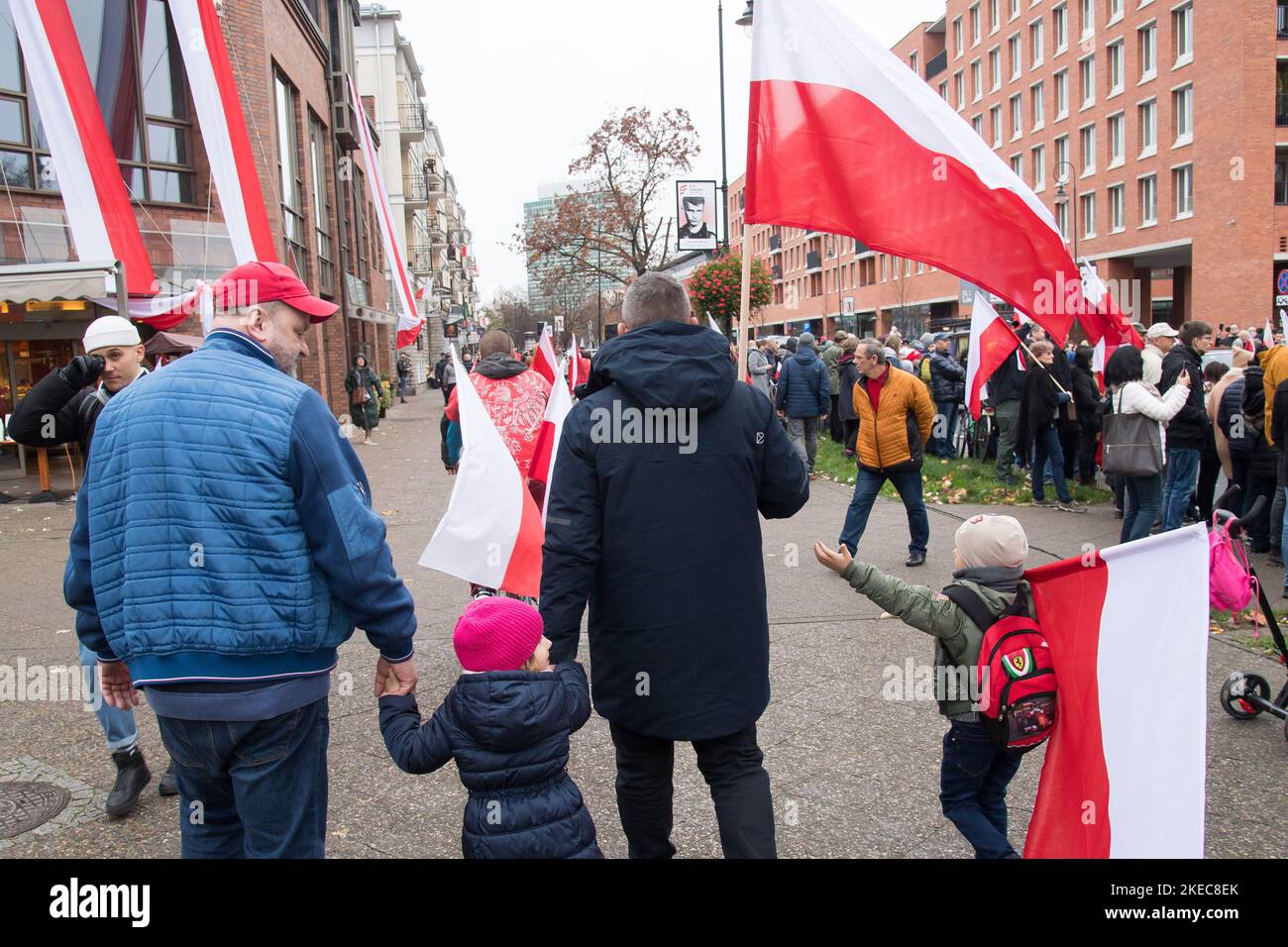 Gdansk, Poland. 11th November 2022. Partisipants of the National ...