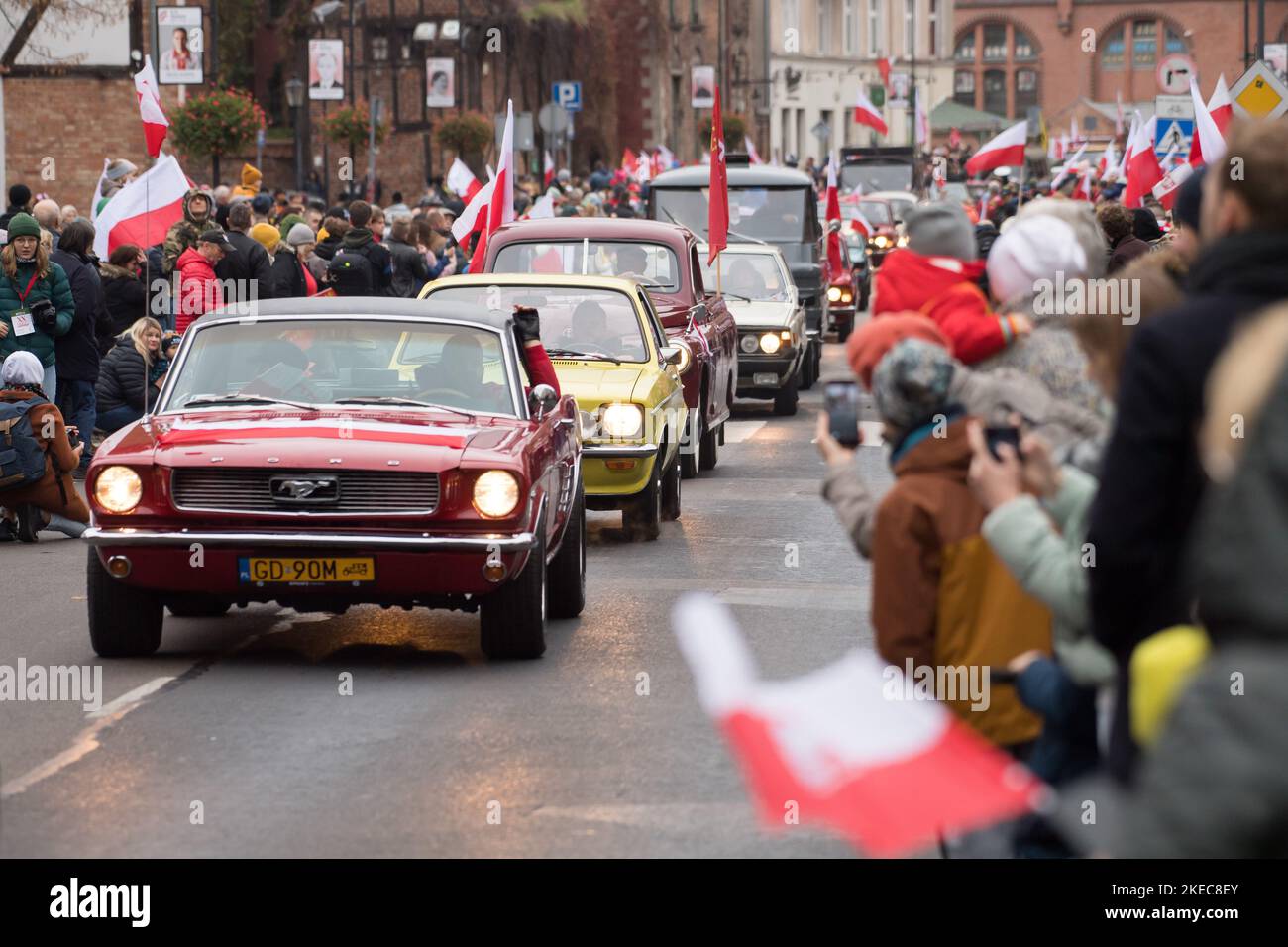 Gdansk, Poland. 11th November 2022. Partisipants of the National ...
