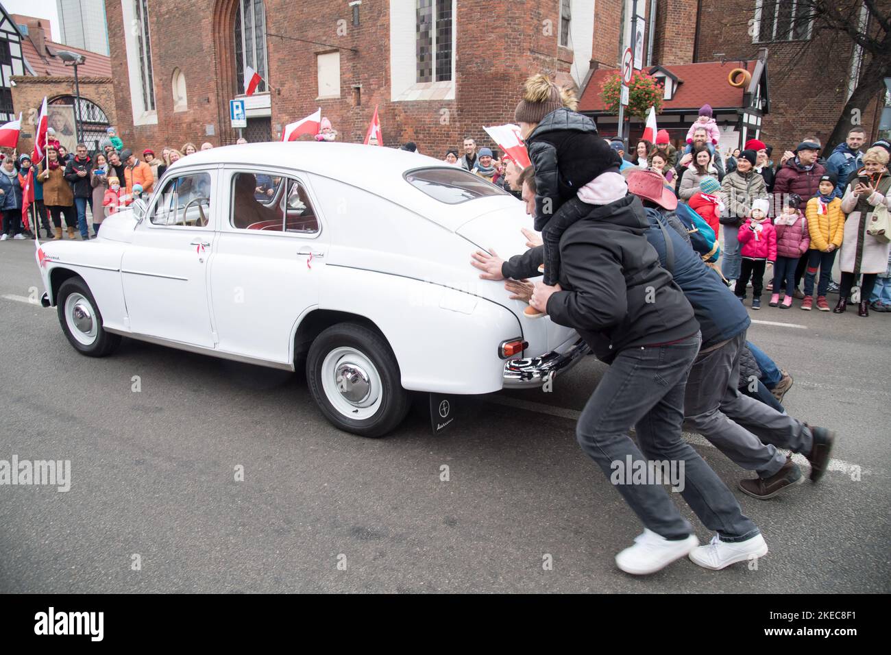 Gdansk, Poland. 11th November 2022. Partisipants of the National ...