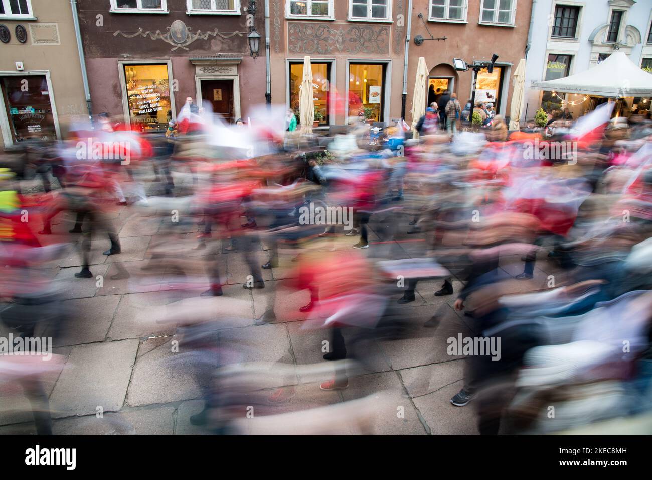 Gdansk, Poland. 11th November 2022. Partisipants of the National ...