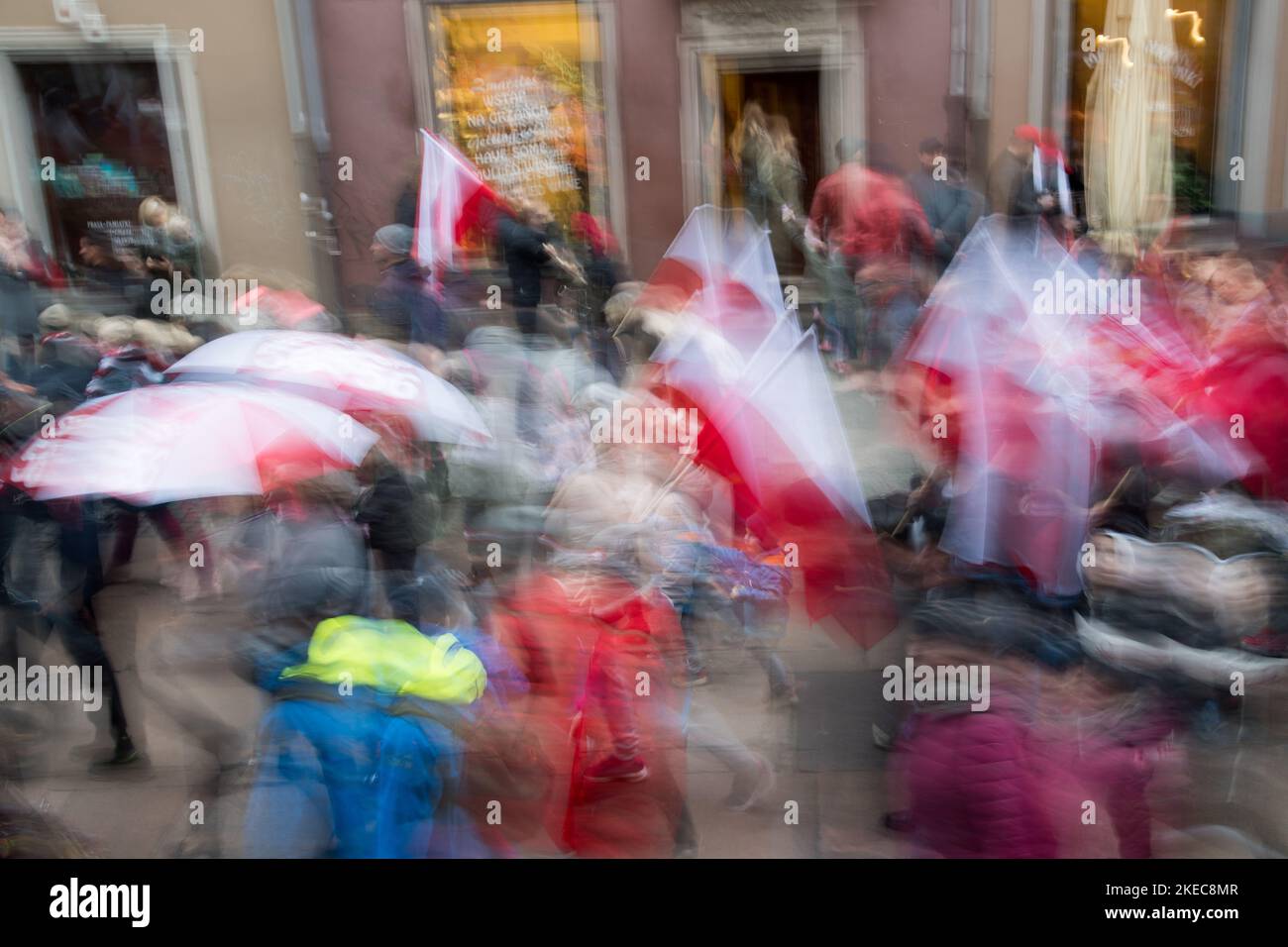 Gdansk, Poland. 11th November 2022. Partisipants of the National ...