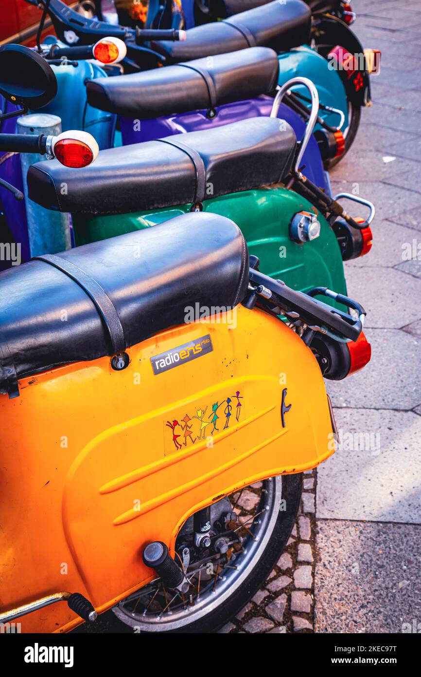 Simson swallow, moped, Berlin, capital, metropolis, big city, Germany ...