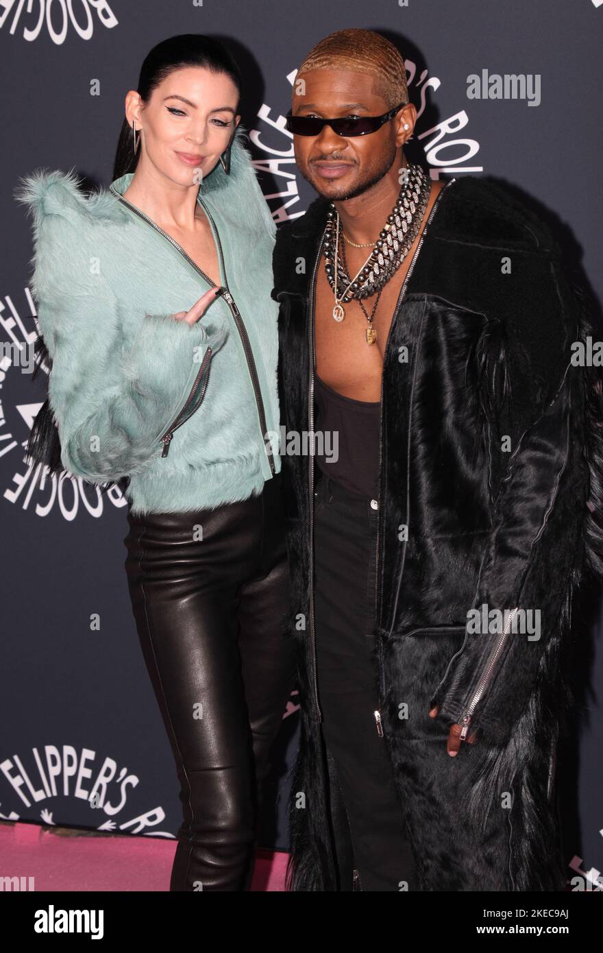 London, UK. Liberty Ross and Usher at the Opening of Flipper’s Roller ...