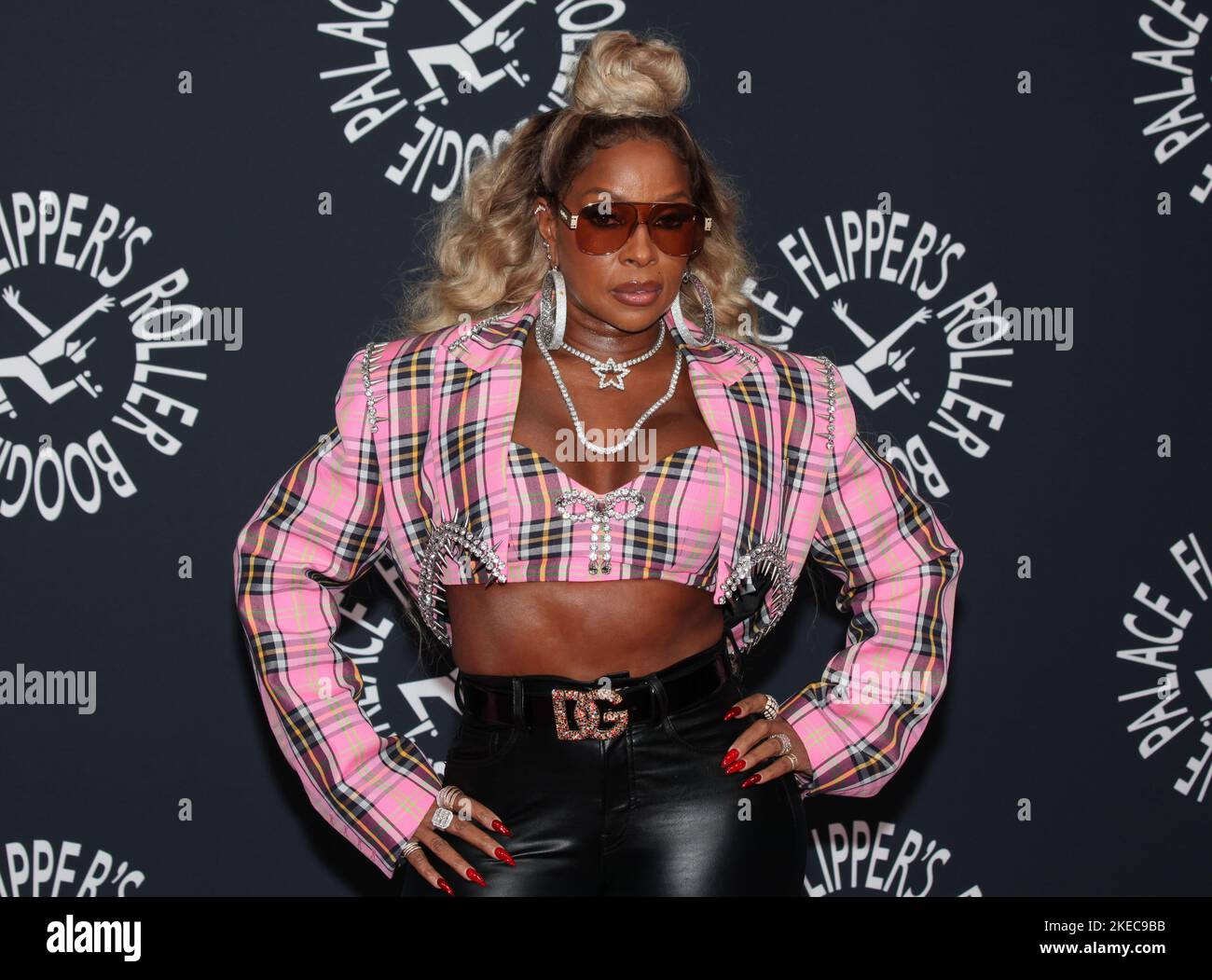 London, UK. Mary J. Blige at the Opening of Flipper’s Roller Boogie ...