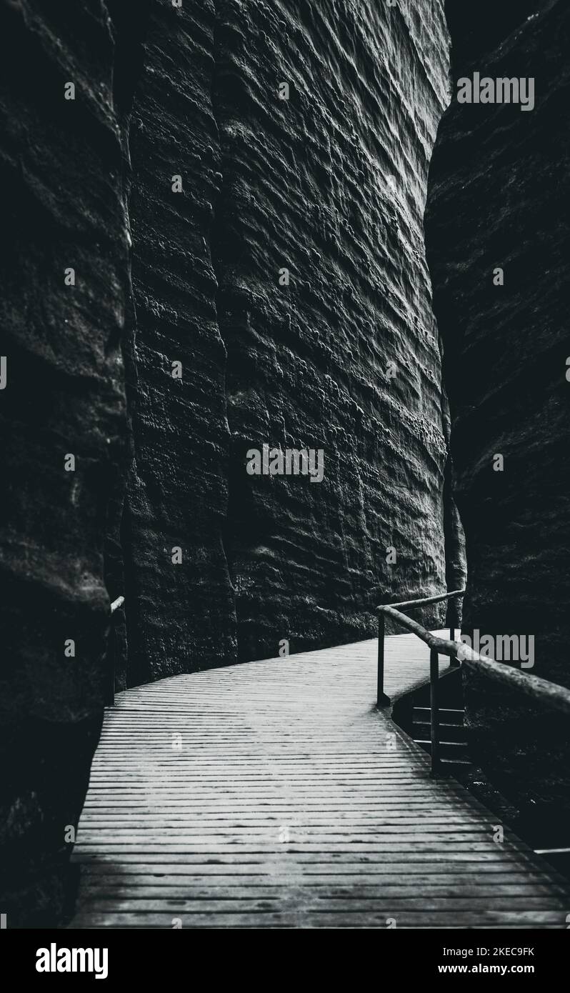 Narrow passage between the rocks hi-res stock photography and images ...