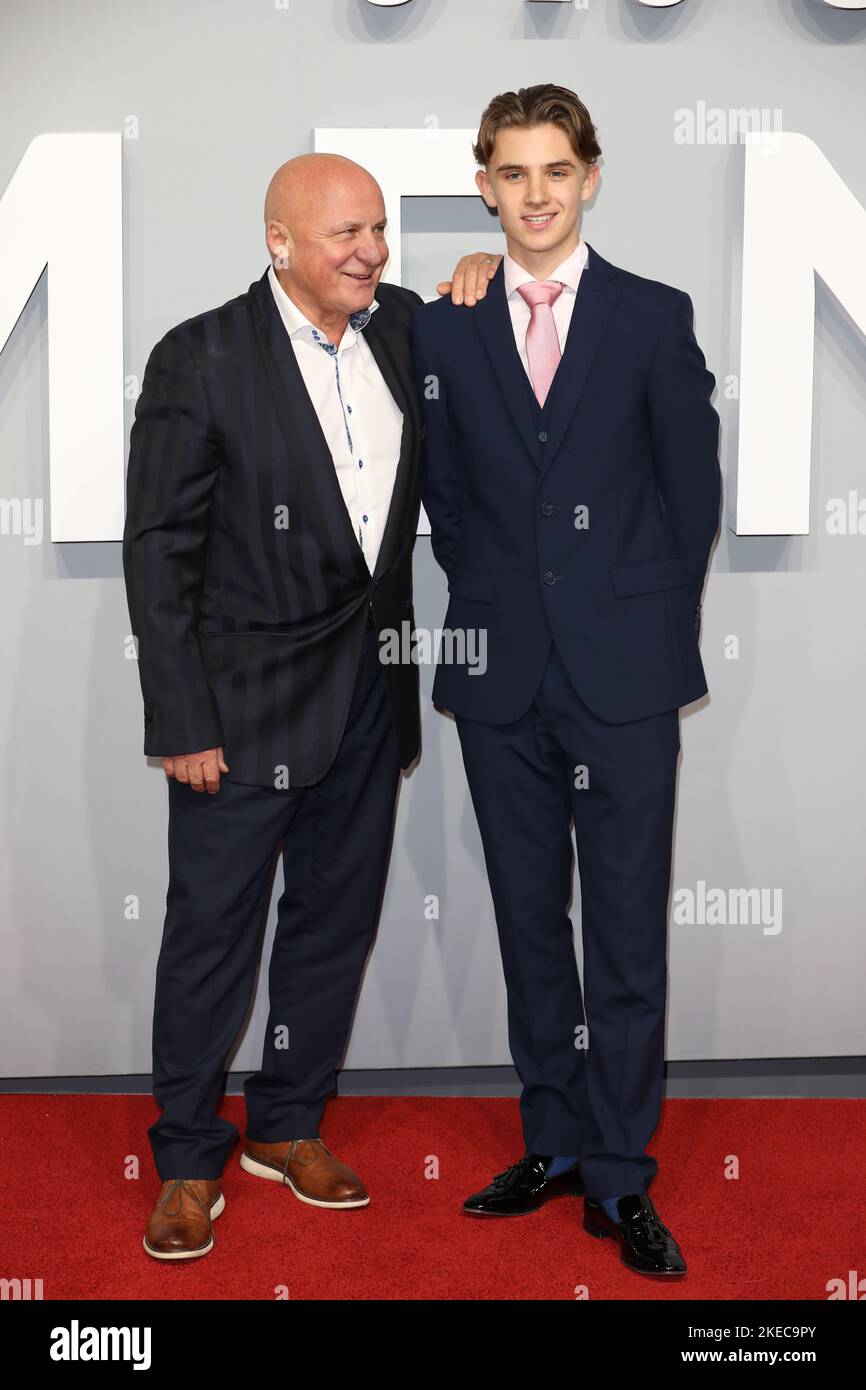 Aldo Zilli and Rocco Zilli attend the UK Premiere of "The Menu" at BFI ...