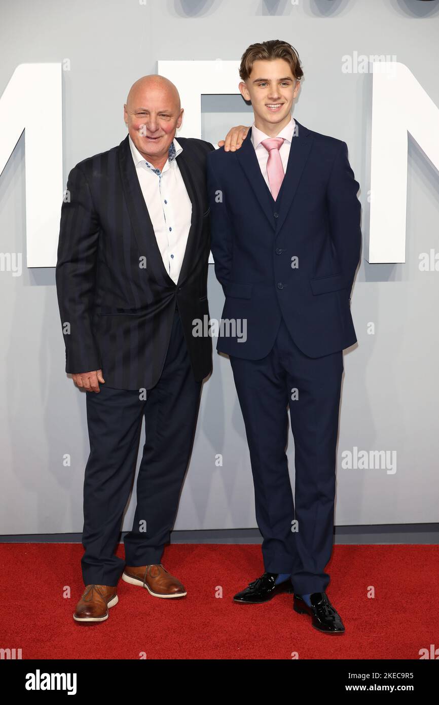 Aldo Zilli and Rocco Zilli attend the UK Premiere of "The Menu" at BFI ...
