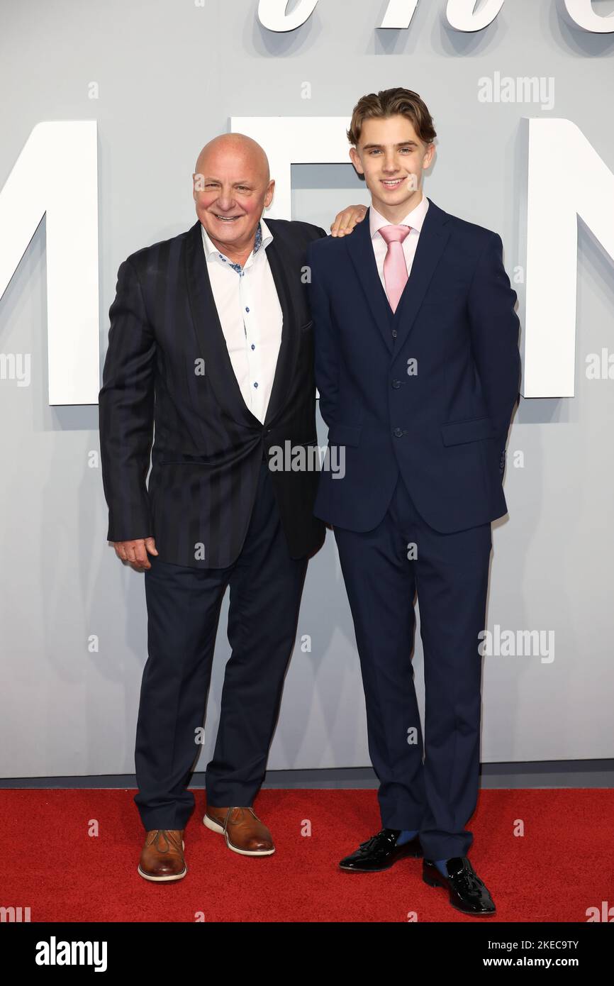 Aldo Zilli and Rocco Zilli attend the UK Premiere of "The Menu" at BFI ...