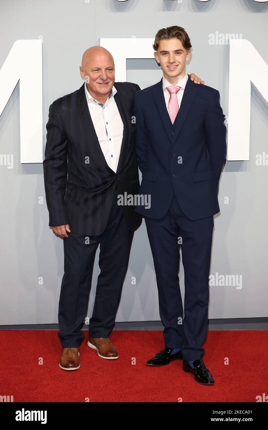 Aldo Zilli and Rocco Zilli attend the UK Premiere of "The Menu" at BFI ...