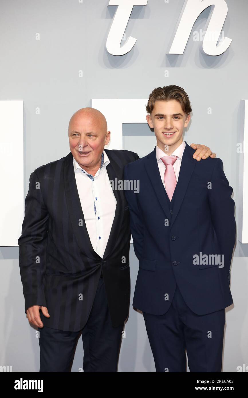 Aldo Zilli and Rocco Zilli attend the UK Premiere of "The Menu" at BFI ...