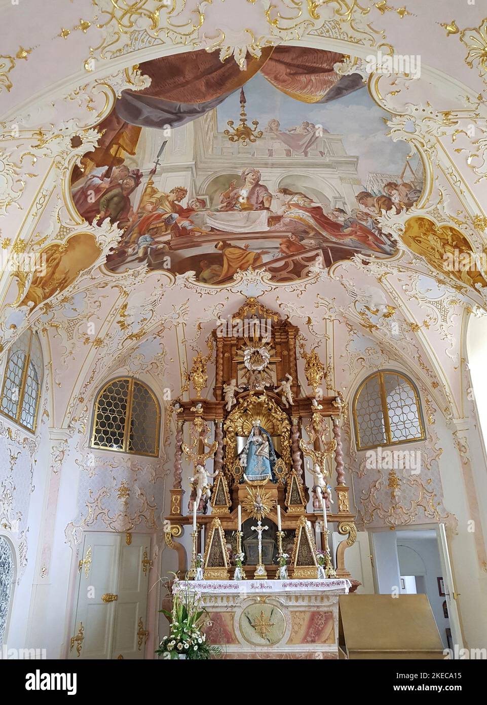 Pilgrimage church of the Assumption of Mary on the Hohe Peissenberg ...