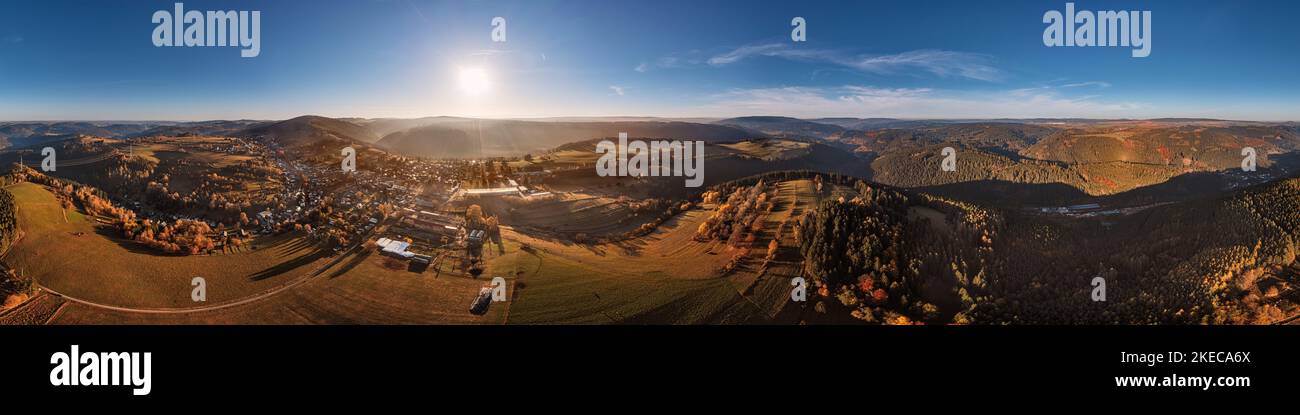 Germany, Thuringia, town Schwarzatal, Meuselbach-Schwarzmühle ...