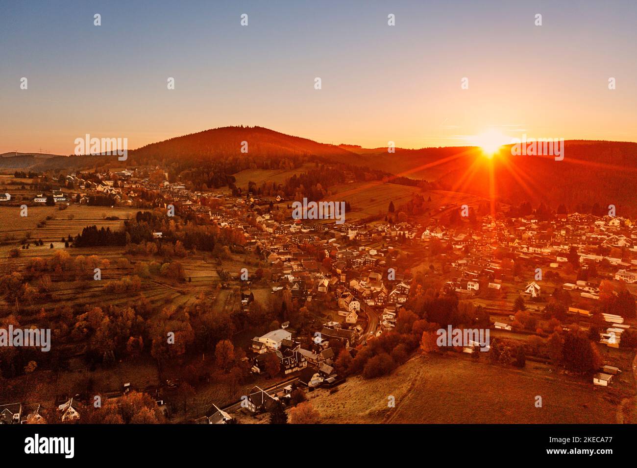 Germany, Thuringia, city Schwarzatal, Meuselbach-Schwarzmühle, village ...