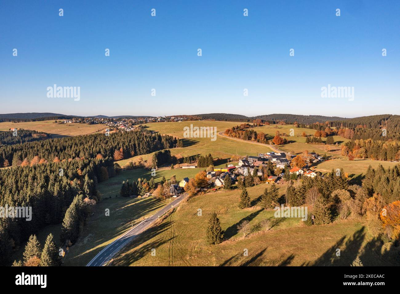 Germany, Thuringia, Neustadt am Rennsteig, Kahlert, villages, Rennsteig ...