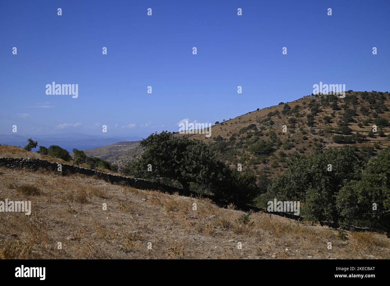 Scenic rural landscape in Kato Meria a traditional village in Kea ...
