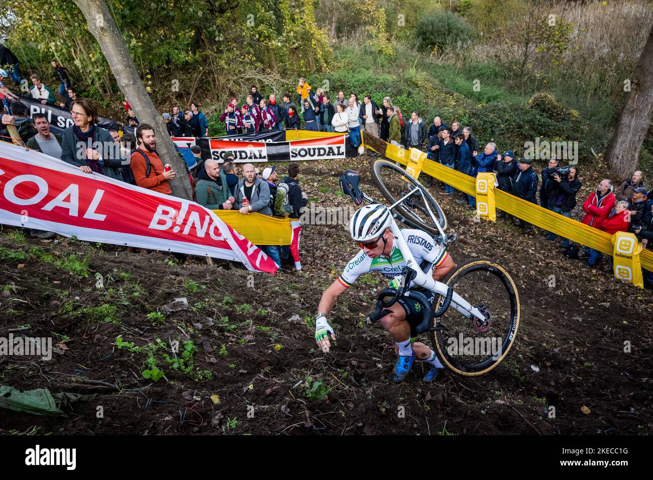 Belgian Laurens Sweeck pictured in action during the men's elite race ...