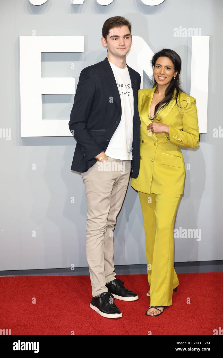 Henry Bird and Crystelle Pereira attend the UK Premiere of "The Menu ...