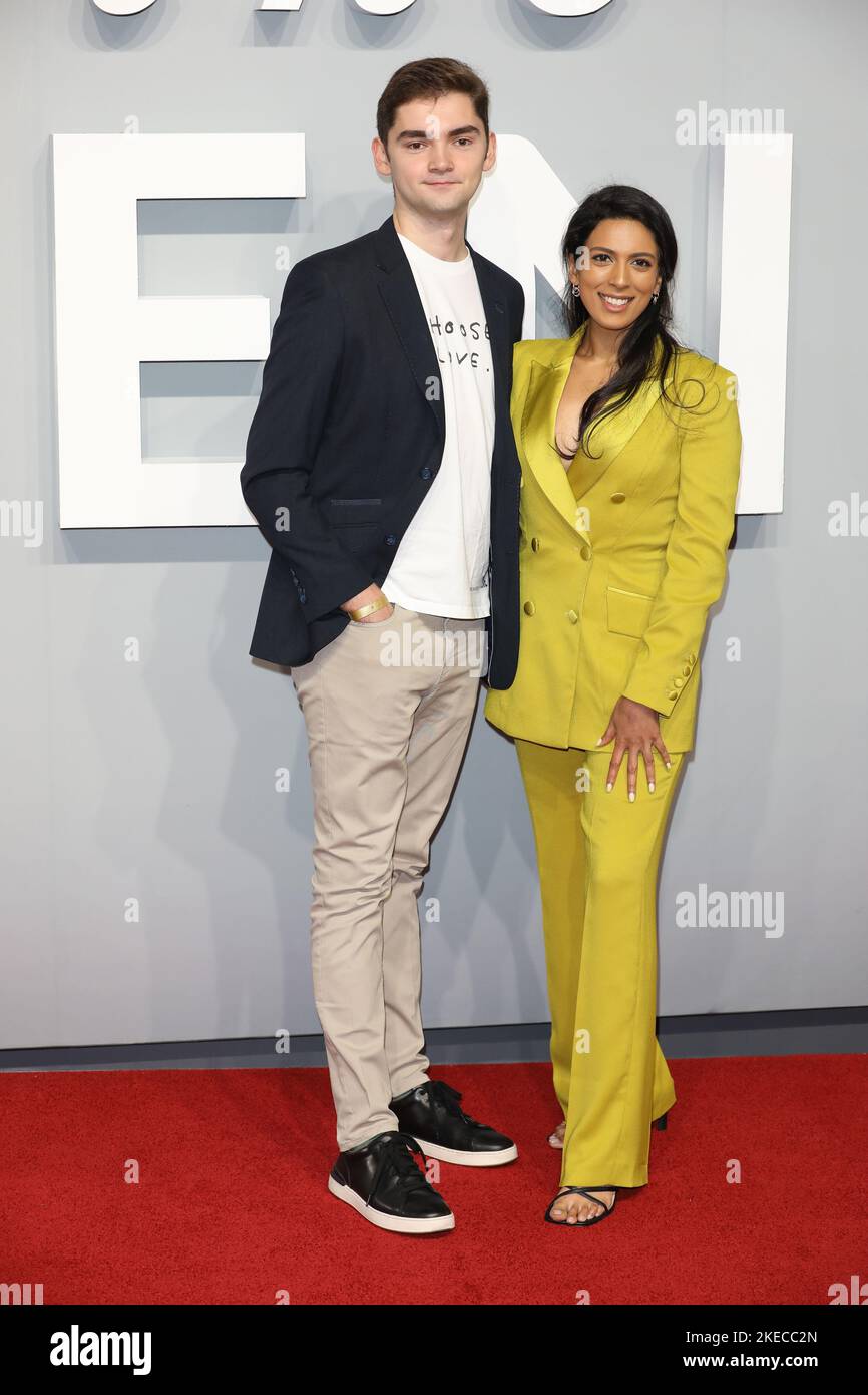 Henry Bird and Crystelle Pereira attend the UK Premiere of "The Menu ...