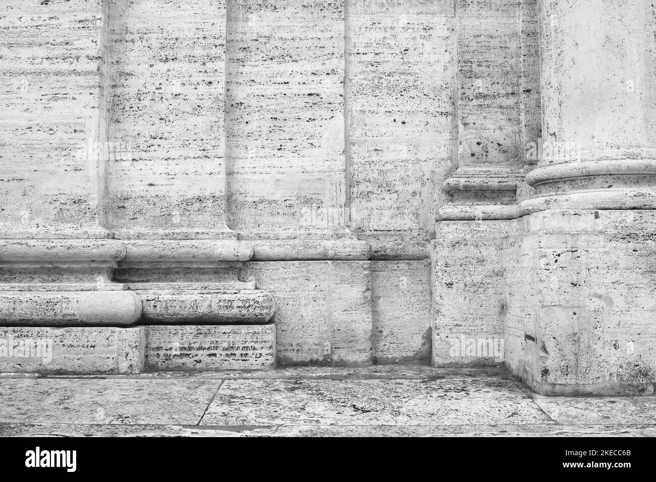Ancient monument background black and white columns, ancient ...