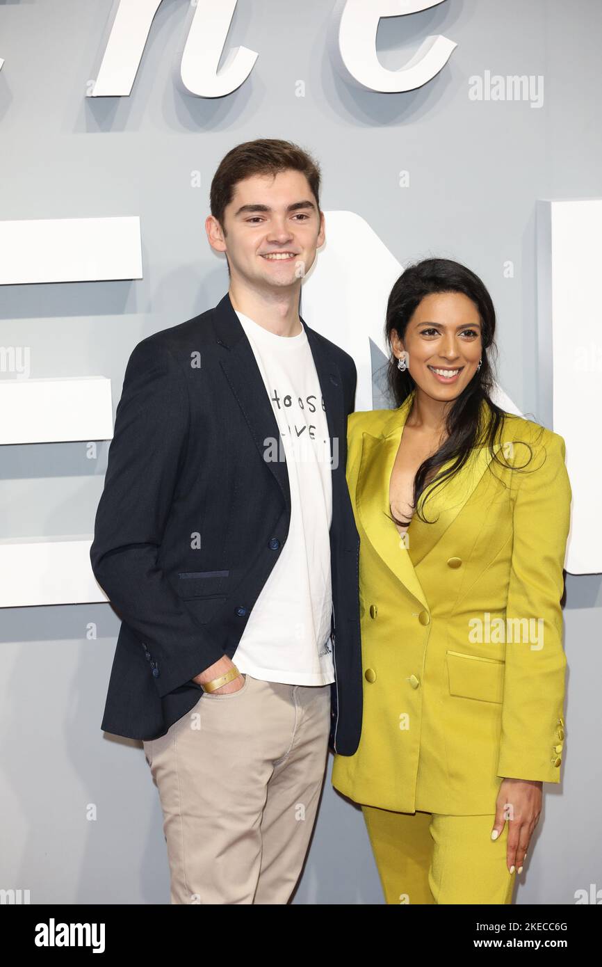 Henry Bird and Crystelle Pereira attend the UK Premiere of "The Menu ...