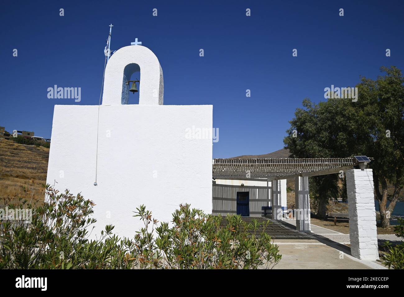 Landscape with scenic exterior view of Aghios Aimilianos a traditional ...