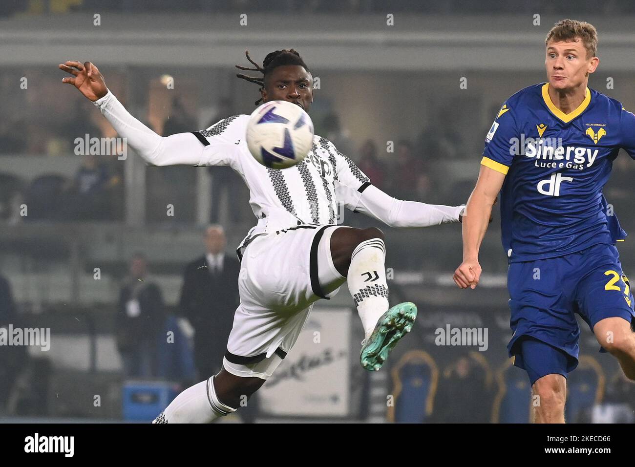 Marcantonio Bentegodi stadium, Verona, Italy, November 10, 2022, moise ...