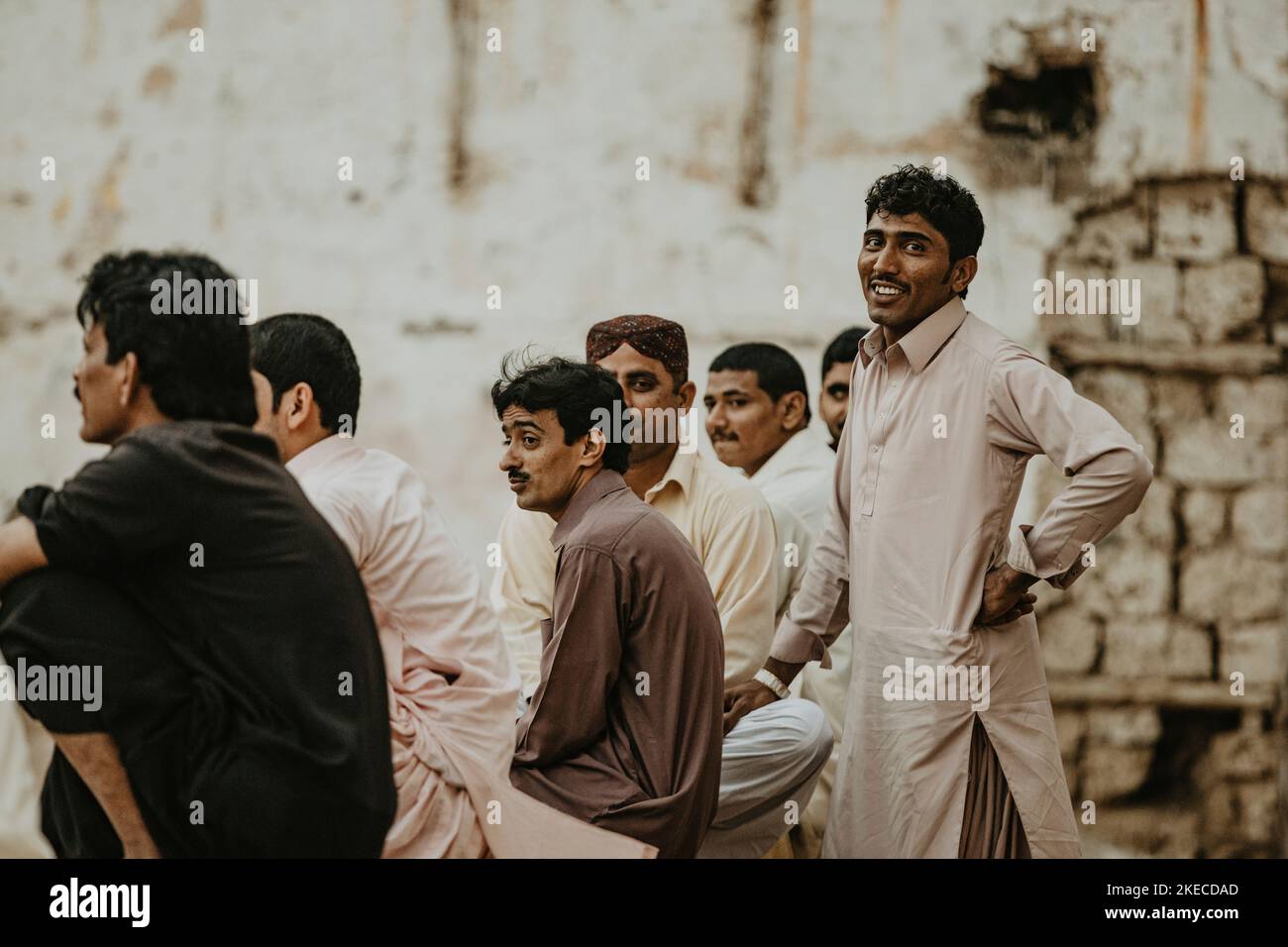 Saudi Arabia, Mecca province, Jeddah/Jeddah, ball game, spectator Stock ...