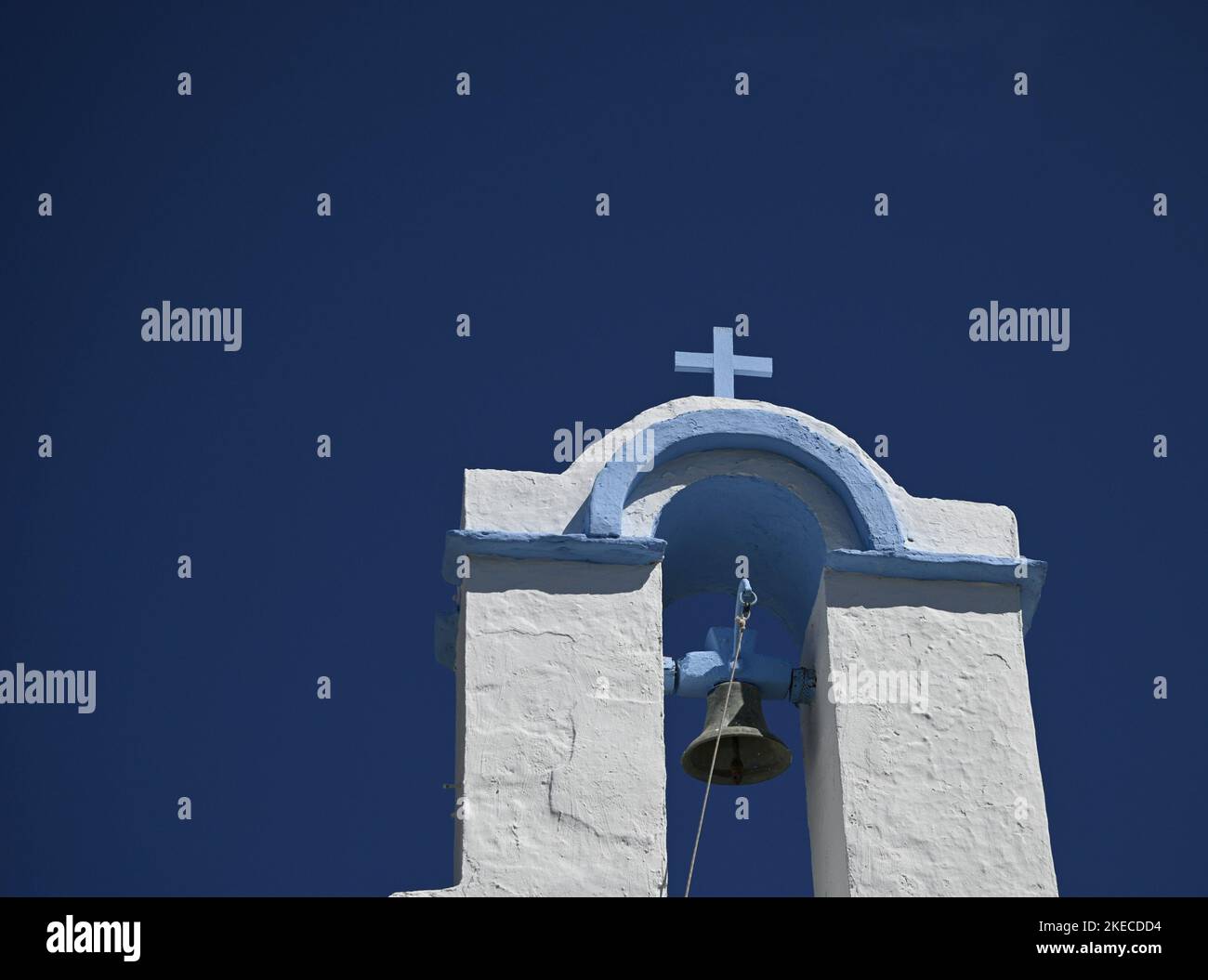 Landscape with scenic campanile view of Aghios Sozon a traditional ...