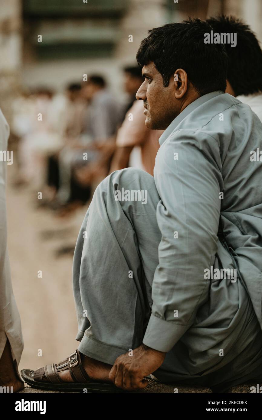 Saudi Arabia, Mecca province, Jeddah/Jeddah, ball game, spectator Stock ...