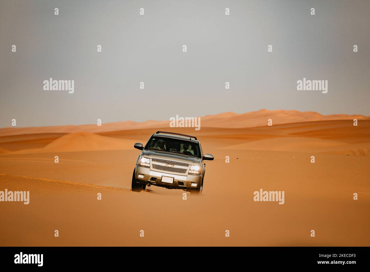Saudi Arabia, Najran province, Najran, desert, dune, car Stock Photo ...