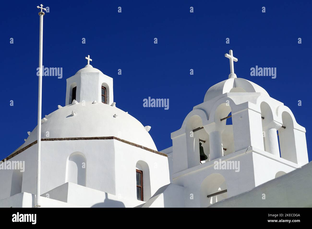 Analepse church, Fira, Santorini, Greece, Europe Stock Photo - Alamy