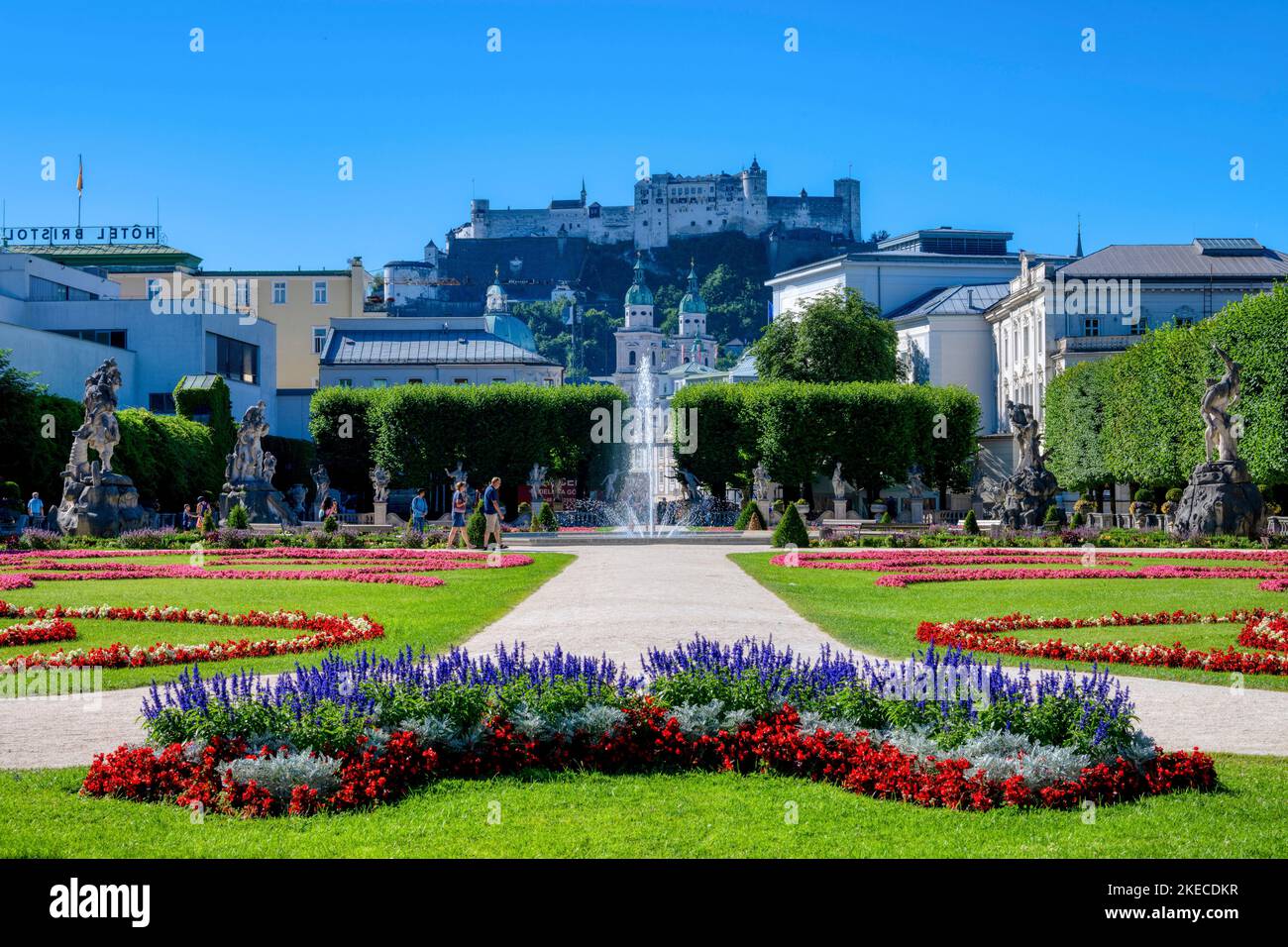 Mirabell garden flower beds hi-res stock photography and images - Alamy