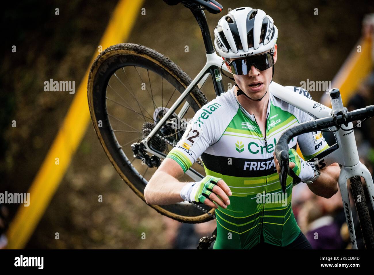 Belgian Lennert Belmans pictured in action during the men's elite race ...